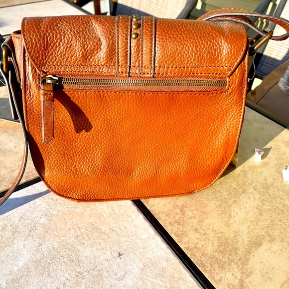 Born | Bags | Born Walnut Pebbled Leather Saddle Bag Nwt | Poshmark